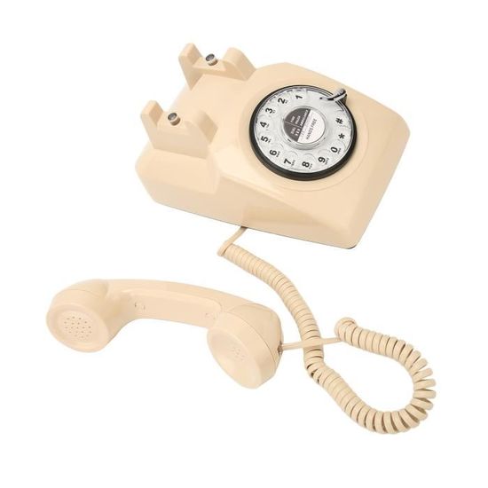 ROM Téléphone Rétro Rotatif Ligne Fixe Design Vintage Avec Rappel ...