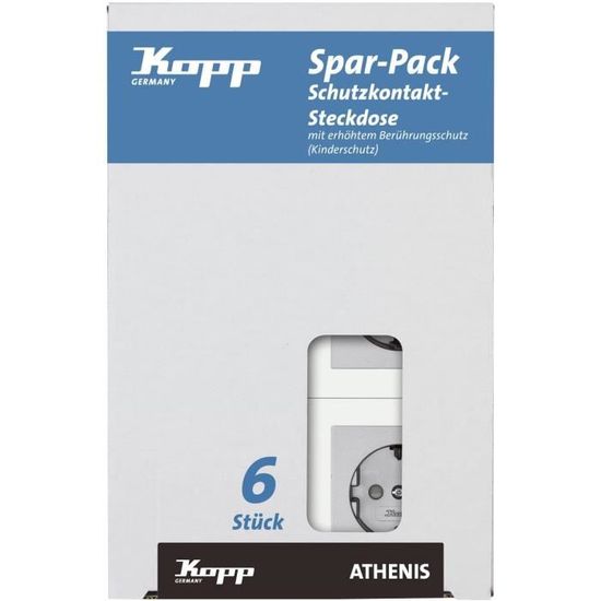 Kopp Athenis Lot de 6 Prises de Terre - 943047058 - Cdiscount Bricolage