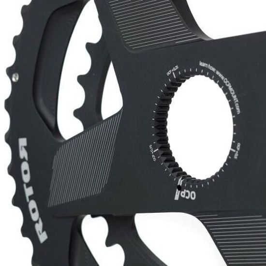 Plateaux double oval Rotor Q Rings dm 50/34T - noir - Cdiscount Sport