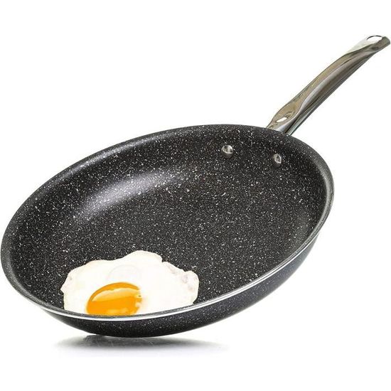 Poêle Induction Anti Adhesive en Granit 26 cm - Poêle pour Tous les ...