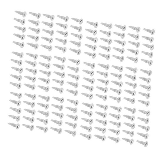 Zerone vis de 19 mm 150 vis autoperceuses en acier inoxydable 304 19 mm vis à tête fraisée pour ...