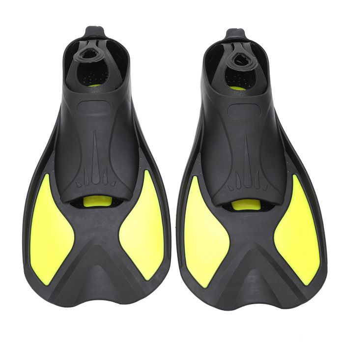 Palmes de natation souples pour sports nautiques en plein air, noir et ...