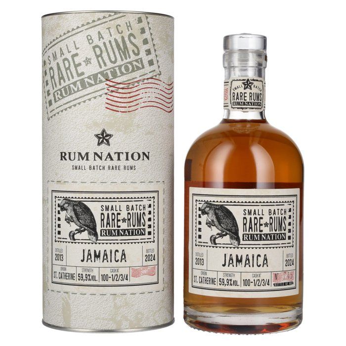 Rum Nation Rare Rum JAMAICA 2017/2024 59,9% Vol. 0,7l en boîte cadeau ...