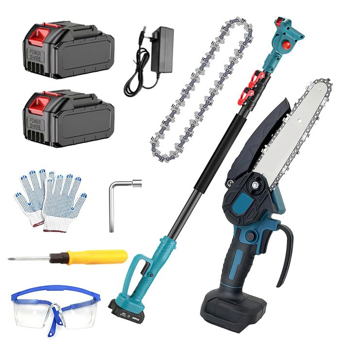 Tronconneuse a batterie 2-en-1 avec perche télescopique – Mini ...