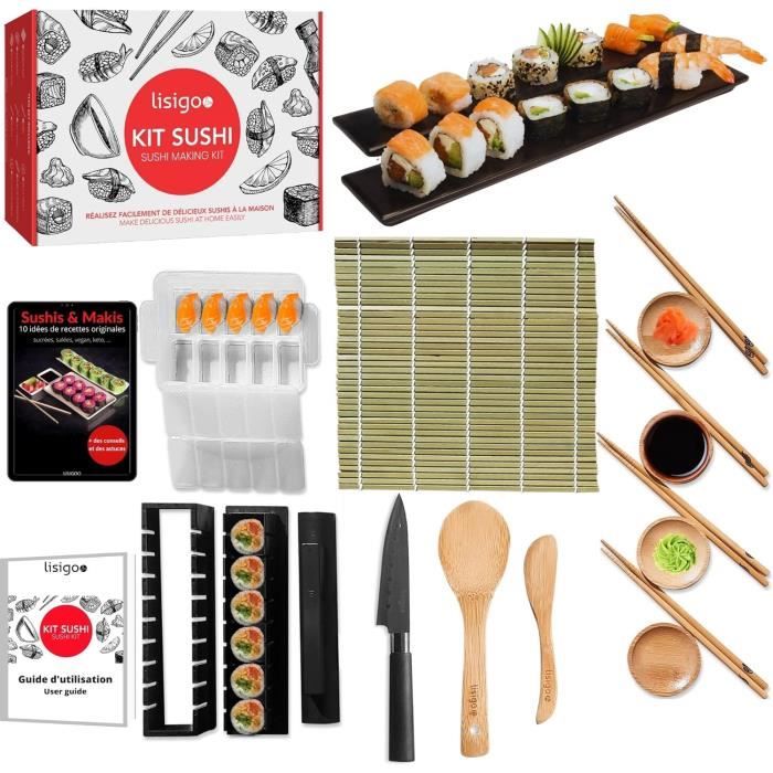 Kit sushi maki maker complet - Appareil pour fabrication - Coffret avec ...