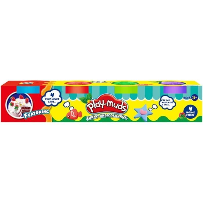 Chenzinan 4-Pack Ensemble de Couleurs Pâte à Modeler Ultra léger Non ...