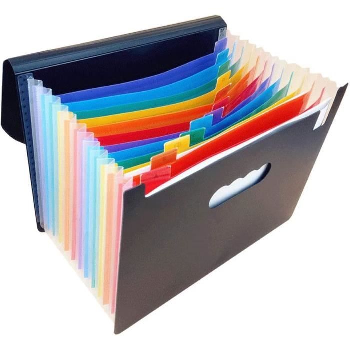 Trieur Extensible 12 Compartiments A4 avec Onglets et Fermeture à l ...