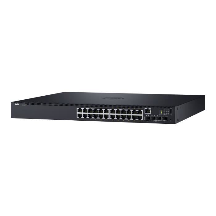 Dell Networking N1524P, PoE+, 24x 1GbE + 4x 10GbE SFP+ fixed ports ...