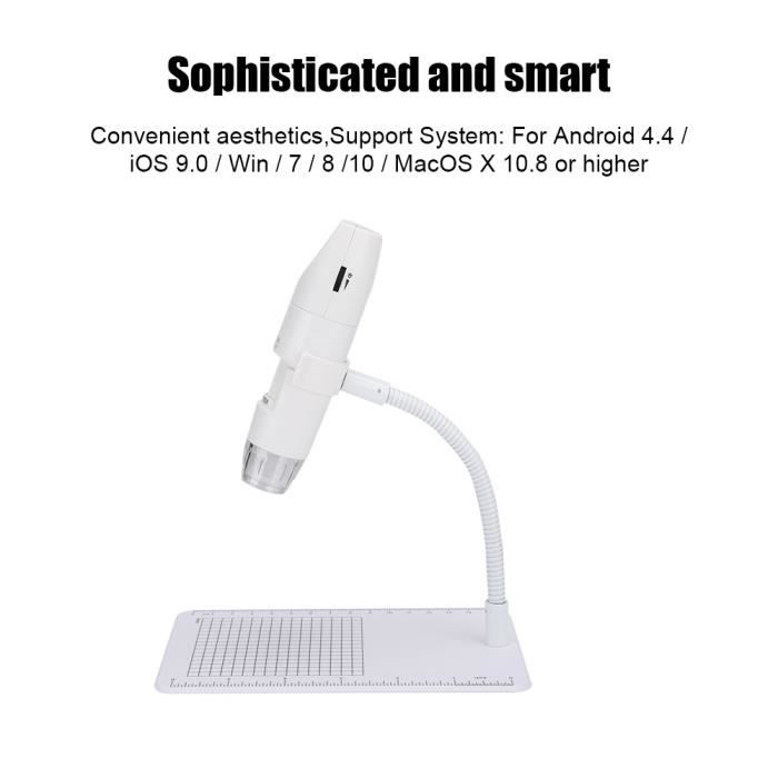 Microscope numérique USB DUOKON - Zoom - 1000X - WiFi 1080P FHD 2.0 MP ...