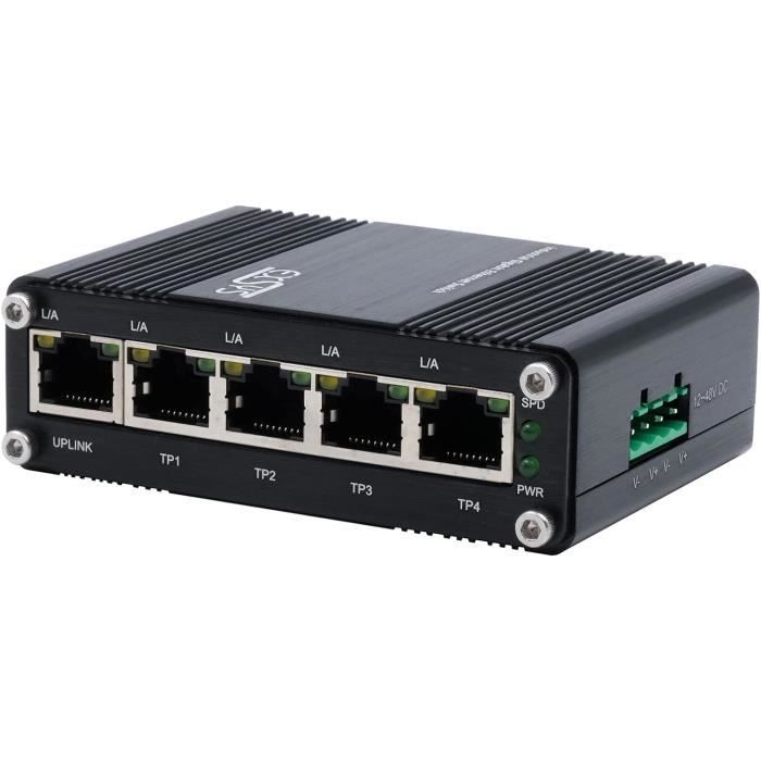 Mini Switch Gigabit industriel 5 ports non administrable - Cdiscount ...