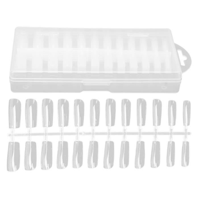 Mxzzand 240pcs Tips Ongles Extra Longs Transparent pour Nail Art ...