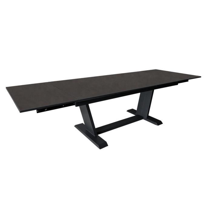 Table de jardin extensible Amber en aluminium/kedra - 180/230/280 x 100 ...