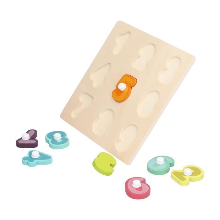 Pwshymi Jeu Éducatif En Bois Enfants Forme Couleur Jouet Puzzles En ...