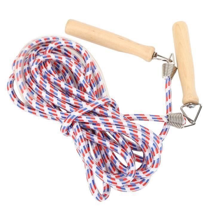 Progrès-Poignée En Bois Coton Corde À Sauter Multijoueurs Pour La ...