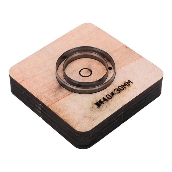 Happy-matrice de découpe en cuir bricolage Cuir métal coupe Die rond ...