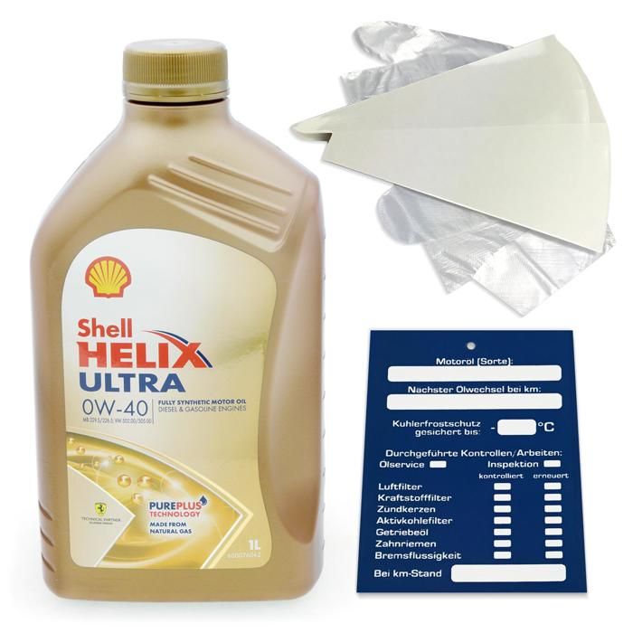 1 Litre Original Shell Helix Ultra 0W40 Huile 550040467 MB229.5 0700 ...