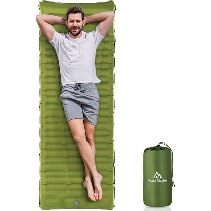 Brace Master Matelas de Camping, 10 cm Ultraléger Matelas Gonflable ...
