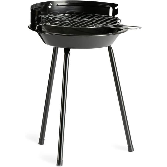 LANDMANN Barbecue rond au charbon de bois | Barbecue mobile au charbon ...