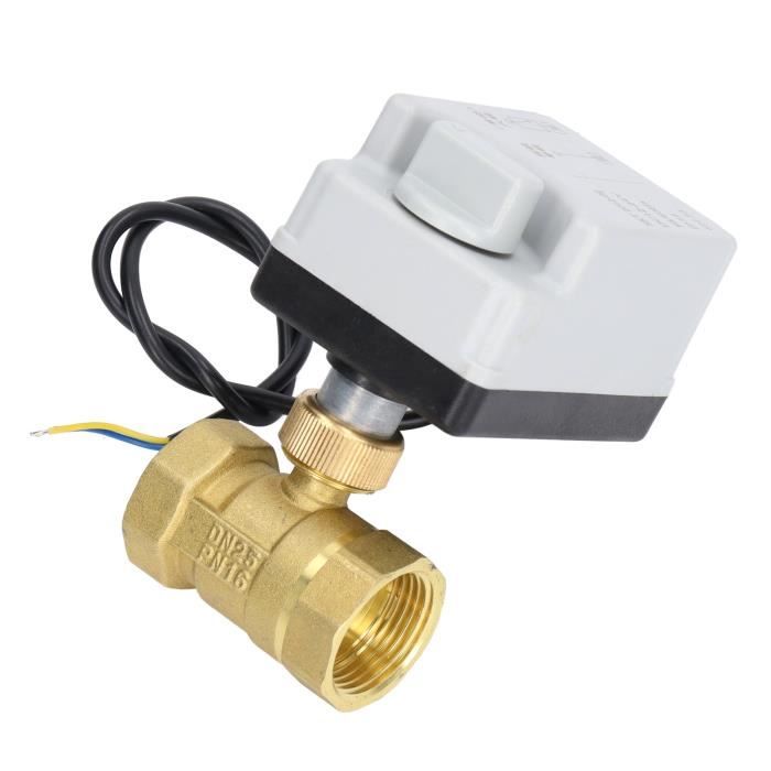 Vanne à Boisseau Sphérique Motorisée TBEST - Blanc - ABS - DN25 - 2 Voies 2 Fils - Cdiscount ...