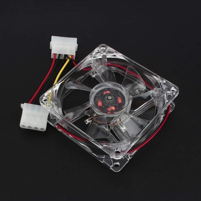 Ventilateur De Boîtier De Refroidissement Pc Led Bleu 80 Mm Pour Une ...