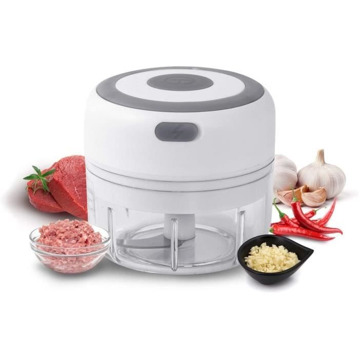 Mini Hachoir Électrique Sans Fil 100 Ml, Hachoir À Ail De Cuisine Et ...