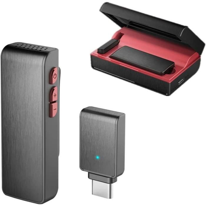 Mini Micro Lavalier Sans Fil, Microphone Plug-Play Pour Téléphone ...