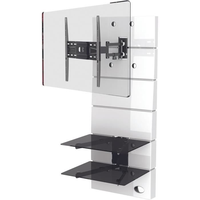 Meuble Tv Avec Support Intégré Ghost Design 3000 Blanc Glossy - Tv De ...