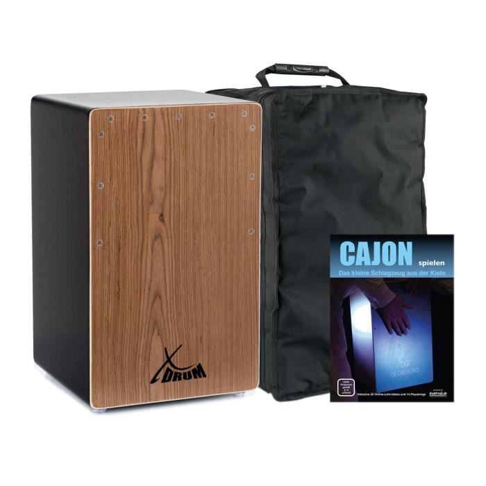 XDrum cajun Primero porte basse noir / noyer set méthode d ...