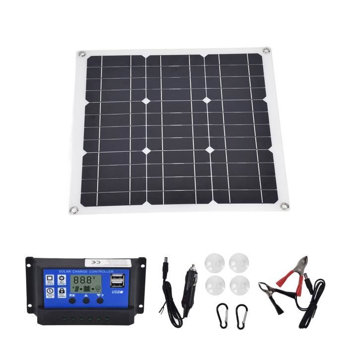 Kit de panneau solaire 30W Kit de chargeur de batterie de panneau solaire en silicium ...