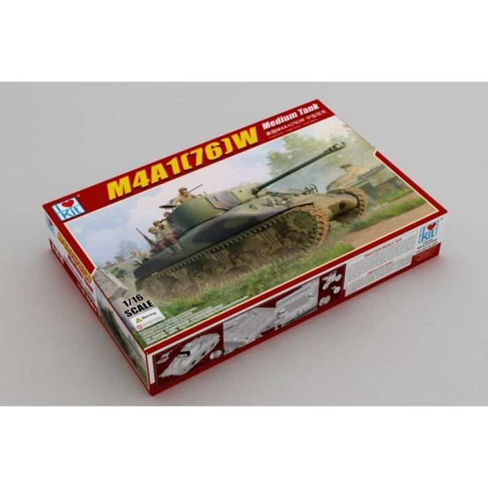 Maquette char - M4a1(76)W Medium Tank - Échelle 1:16 - ILOVEKIT - Réf ...
