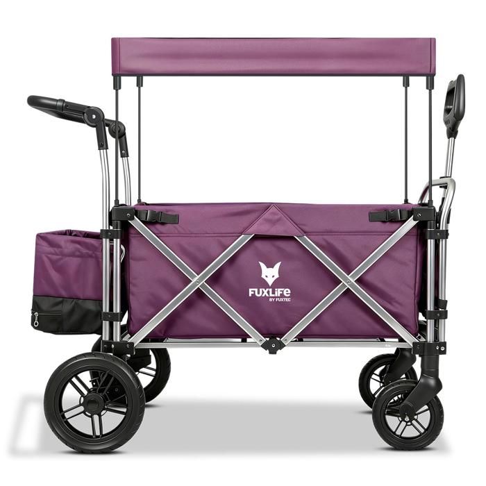 Chariot de jardin pliable pourpre - FUXTEC Super Cruiser - transport ...
