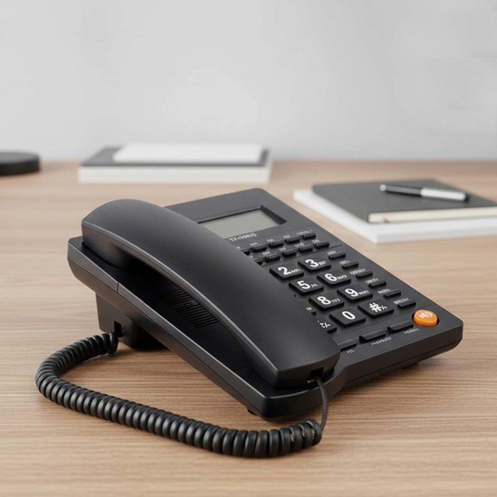Téléphone Fixe Filaire Multifonction avec Écran LCD / Touches M1 à M10 ...