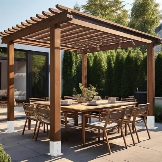 Poteau Pour Pergola Bois