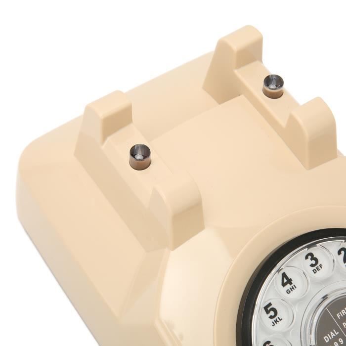 ROM Téléphone Rétro Rotatif Ligne Fixe Design Vintage Avec Rappel ...