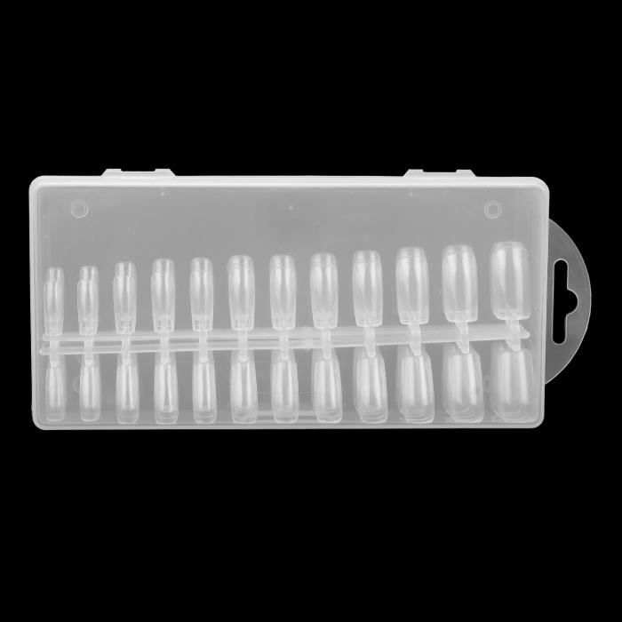 Mxzzand 240pcs Tips Ongles Extra Longs Transparent pour Nail Art ...