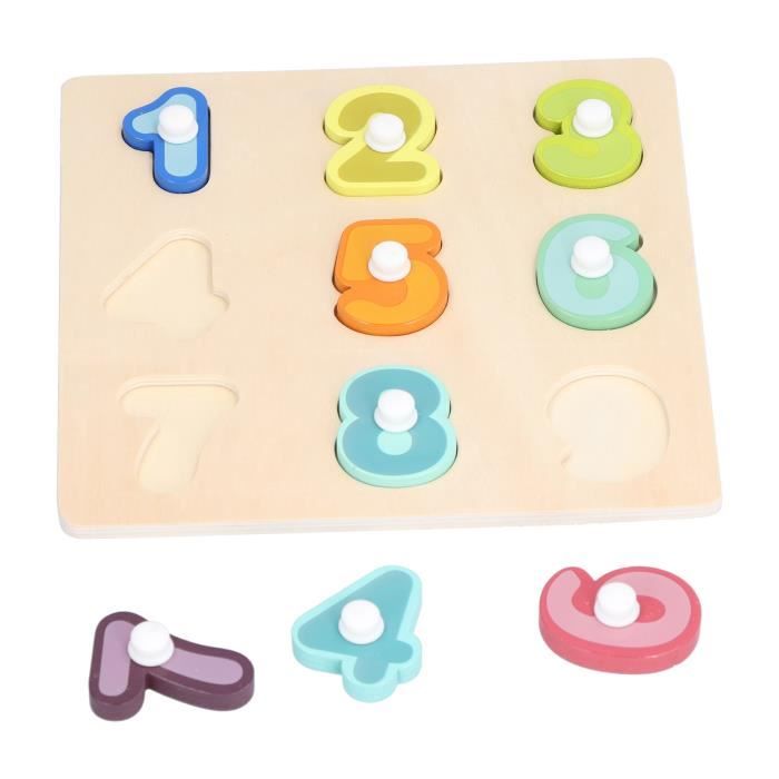 Pwshymi Jeu Éducatif En Bois Enfants Forme Couleur Jouet Puzzles En ...