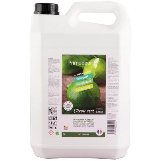 Détergent désinfectant surodorant 3D - citron vert - 5 L - Cdiscount Au ...