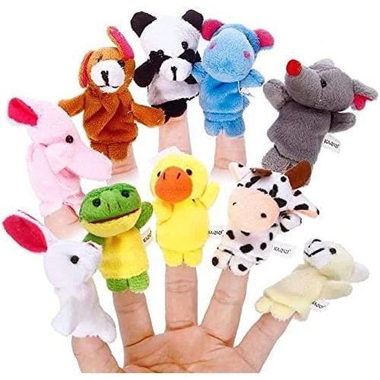 Marionnettes à Doigt Personnes Membres de la Famille Ensemble Velours ...