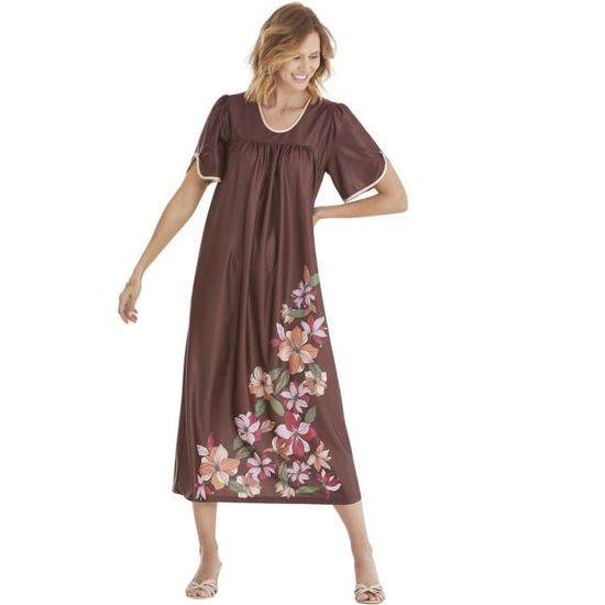 Robe d'hôtesse à enfiler - Marque - Modèle - Encolure V - Empiècement ...