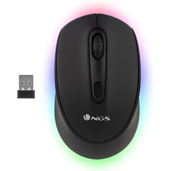 Smog-Rb - Souris Multi-Appareils Sans Fil Rechargeable Avec Éclairage Led, Technologie Bluetooth ...