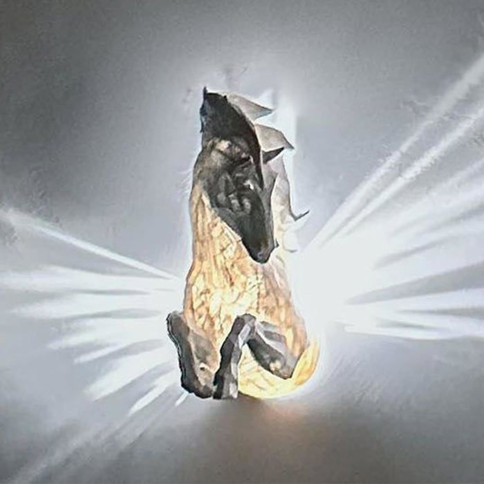 Applique Murale Led 3D En Forme D'Animaux - Hibou Magique - En Résine ...