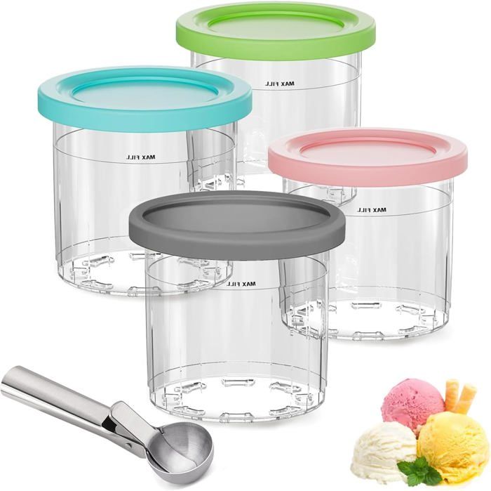 Ninja Creami Lot De 4 Récipients Pour Machine À Glace Ninja Nc301 ...