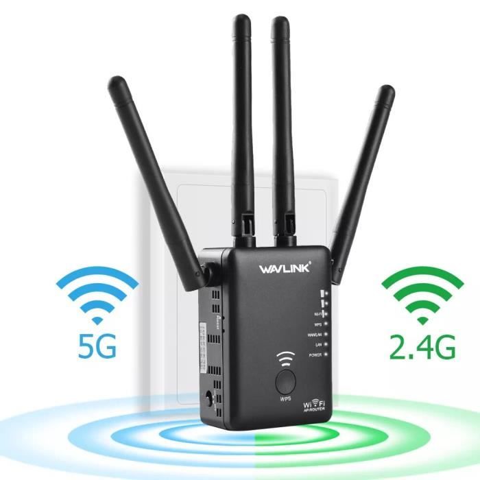 Répéteur de wifi AC1200 - répéteur Wi-Fi 5GHz 750-1200mbps, routeur ...