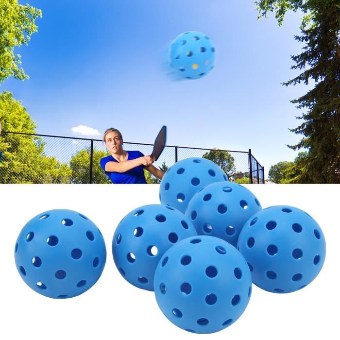 GOO 6 PCS Pickleball Balls Plastic Hollow Ball Set Outdoor Sports ...