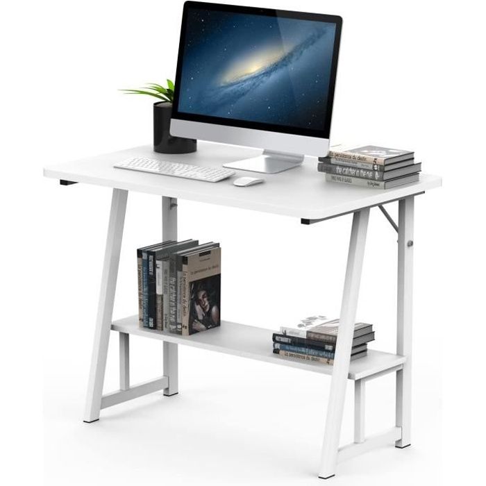 Table d'ordinateur de Bureau Ordinateur Portable - L 80x P 50 x H 73 cm ...