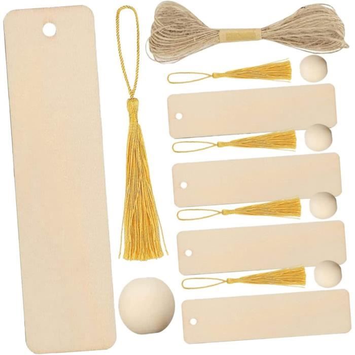 1 Ensemble De Signets Vierges En Bois Étiquettes En Bois Décor En Bois ...