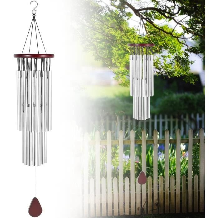 Carillon a Vent Exterieur, 7 Tube Aluminium Carillon a Vent, Carillon ...