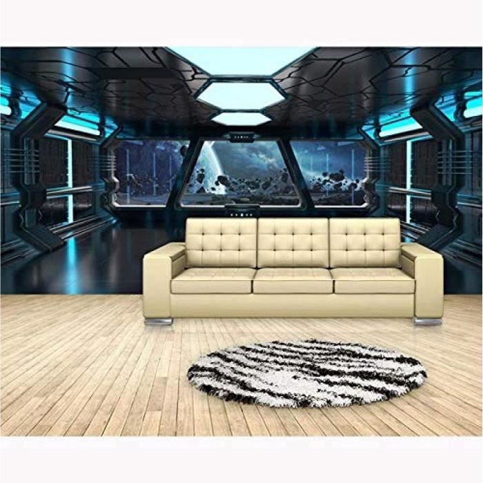 XHXI Grand papier peint moderne autocollants muraux vaisseau spatial ...