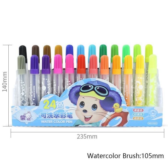 KIT PEINTURE 24 stylos Papier à colorier 3D pour enfant, ensemble de ...