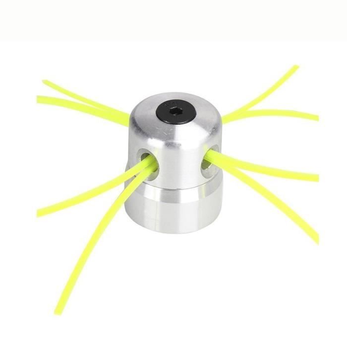 Scie,Tête de tondeuse universelle en aluminium avec quatre lignes, pour débroussailleuse, coupe ...